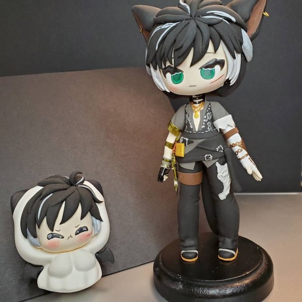 Handmade Head for FFXIV OC Character, With Figma Joint Moveable 11inch ...
