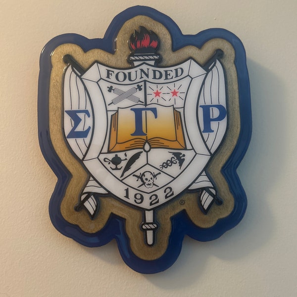 Sigma Gamma Rho- 10 Inch 3-layered Shield - Etsy