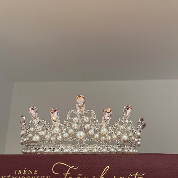 Ruby Red Crystal Crown,victorian Royalty Crown, Red Tiara, Quinceanera ...