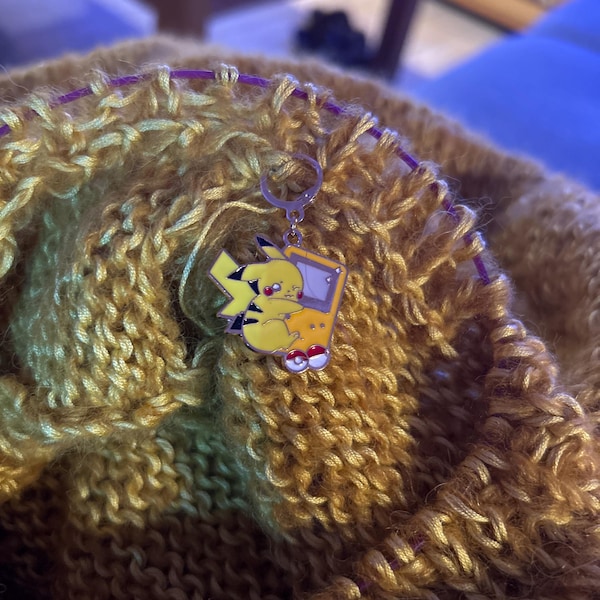 Handmade Jiggly Eev Toga Bul Duck Pika Cat Stitch Markers. Game Cartoon ...