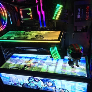 Custom rgb pc case light decoration board panel water cooling | Etsy