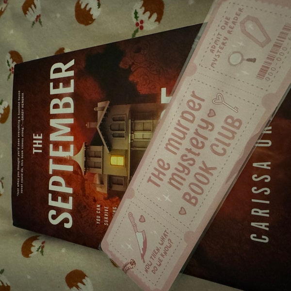 Murder Mystery Book Club Bookmark | Spooky Bookmark | Mystery Thriller ...