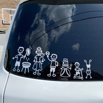 Create Your Own Stick Figure Family Decal/sticker - Etsy