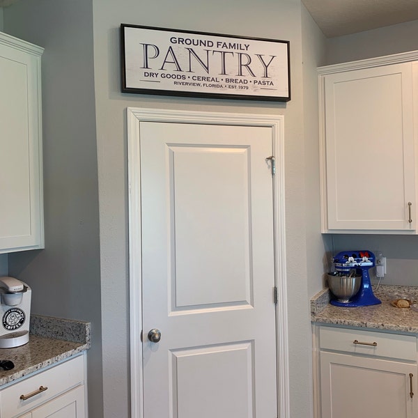 Pantry Sign, Personalized Pantry Sign, Kitchen Wall Decor - Etsy