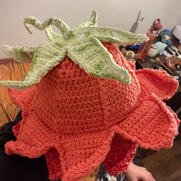 Crochet Flower Fairy Hat Pattern Fantasy Nymph Witch Cosplay Costume ...