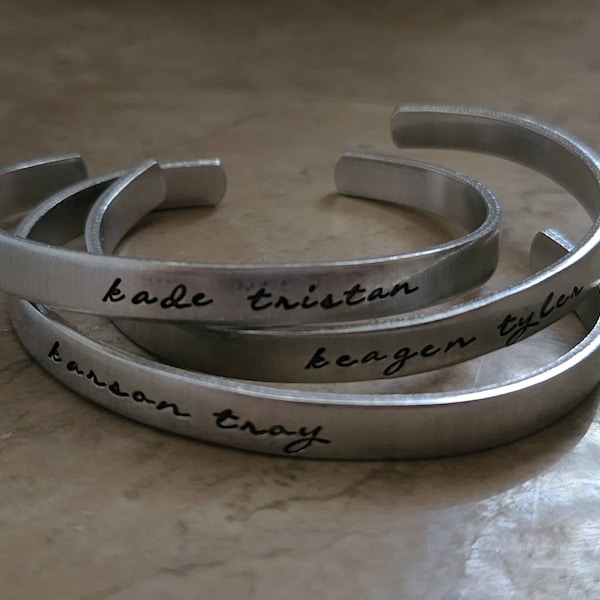 Cursive Name Bracelet | Customized Script Jewelry Mother's Day Baby ...