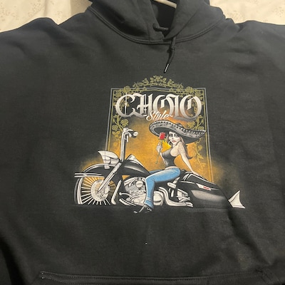 Red Vicla Motorcycle Skeleton Art Cholo Style Drawing - Etsy