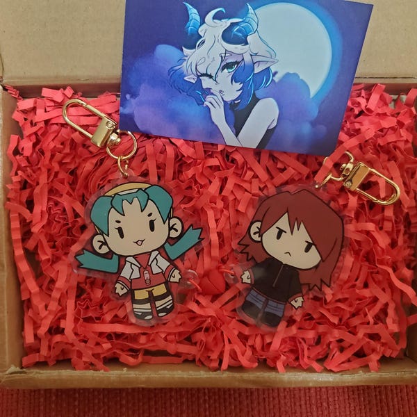 GACHA VOCALOID Clear Mini Acrylic Phone Charms || Miku, Len, Rin ...