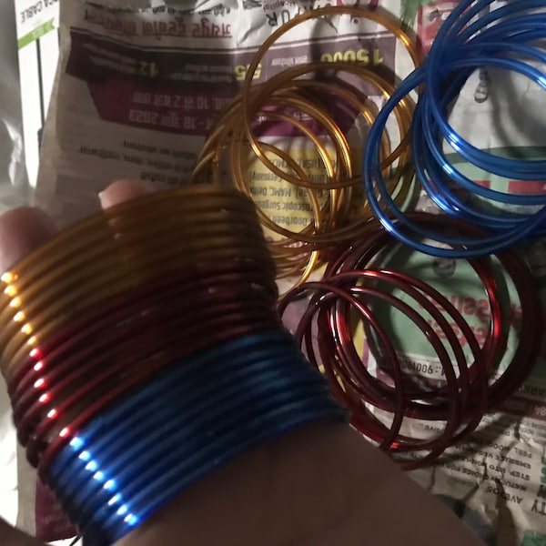 12 Pieces Multi Color Indian Bollywood Costume Wedding Style Plain ...