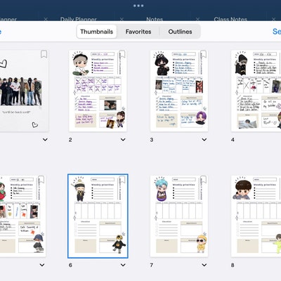 BTS Planner BTS Planner Bundle BTS Stationary Digital Planner 182 Pages ...