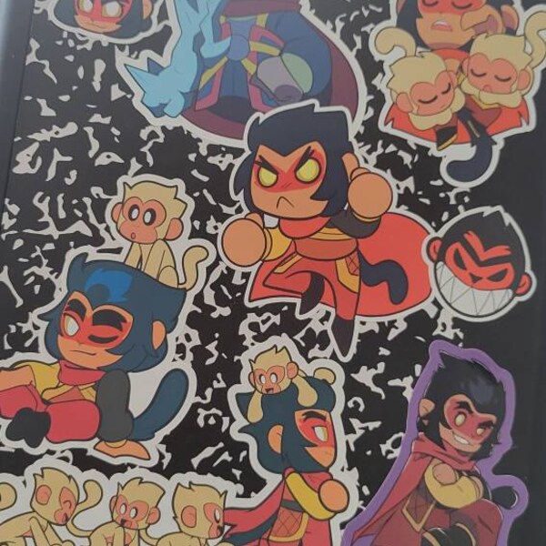 LMK| Cute Chibi Matted Stickers - Etsy