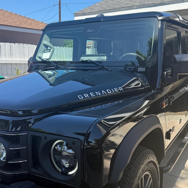 Ineos Grenadier Lambda & Logo Inlays. Custom Hood and Back Door ...