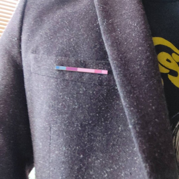 Bisexual Rod Pin — Subtle Pride Flag Accessory LGBT Queer Bi Bicurious ...
