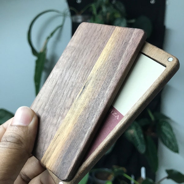 Business Card Holder Unique Customizable Wooden Card Case for Corporate ...