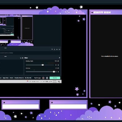 Animated Neon Chat Box for Twitch Custom Stream Overlay Lofi Aesthetic ...
