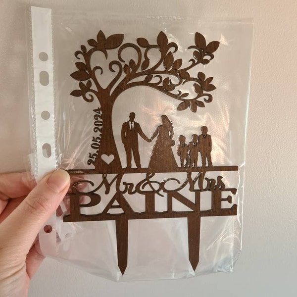 Tree Wedding Cake Topper,rustic Wedding Cake Topper,weddig Cake Topper ...