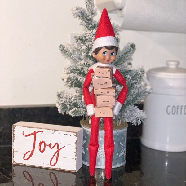 Mini Amazon Box Template | Works on Cricut - Etsy