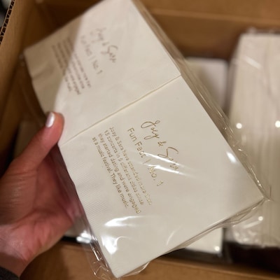 50 Personalized Napkins Personalized Napkins Wedding Personalized ...