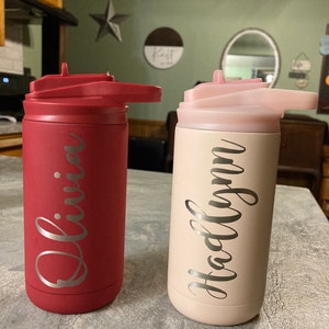 Back to School Kids Cups, School Water Bottles, Personalized Kids Water ...