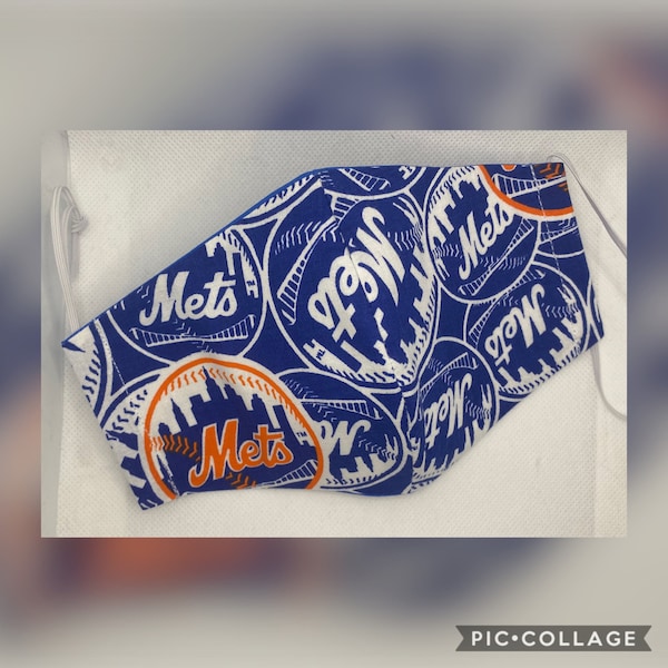New York Mets Fabric 100% Cotton Officially Licensed - Etsy
