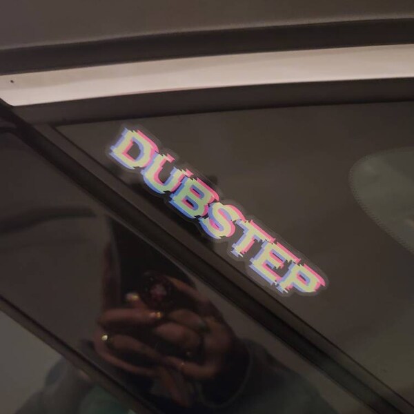 HOLOGRAPHIC Dubstep Sticker, Rave Sticker, EDM Sticker!! - Etsy