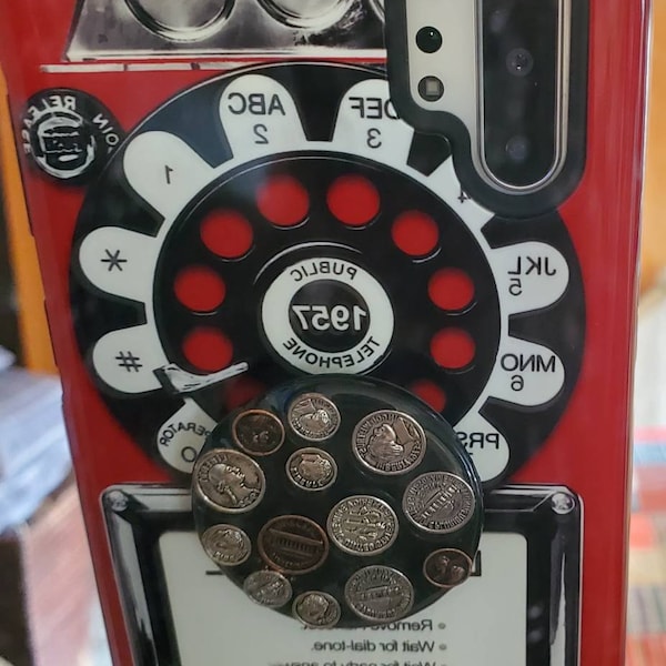 Retro Payphone Rotary Dial Phone Case 1950s Lipstick Red iPhone Case ...