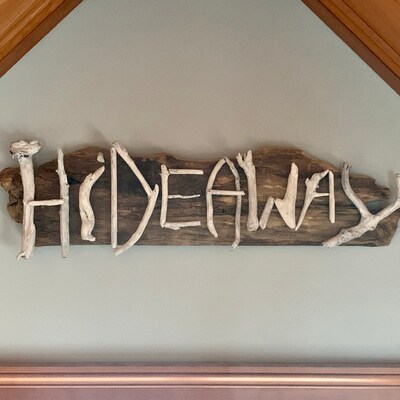 Custom Driftwood Sign/ Personalized Driftwood Decor Sign/ Custom ...