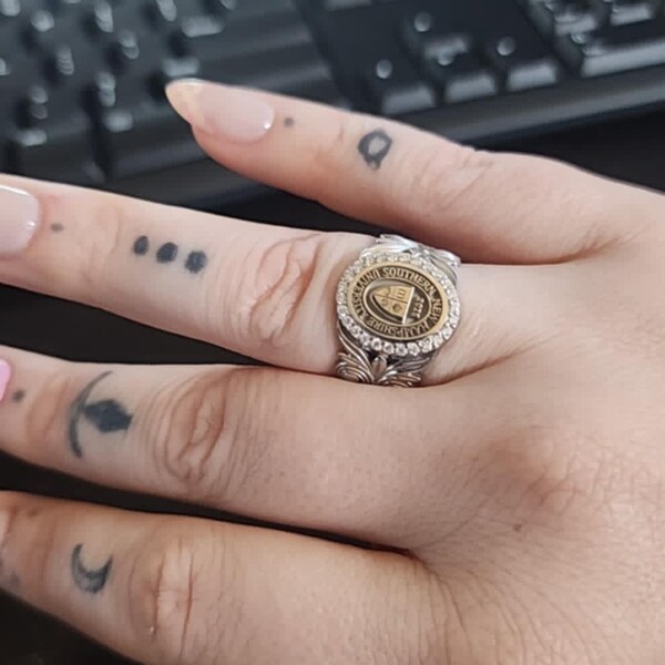 College Ring, University Ring, Graduation Gift, Graduation Ring, Woman ...