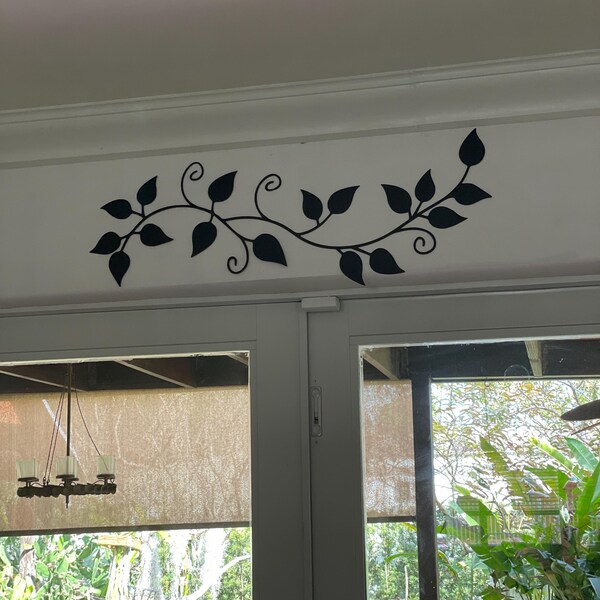 Metal Vine Wall Scroll Hanging | Metal Home Decor | Farmhouse Wall ...