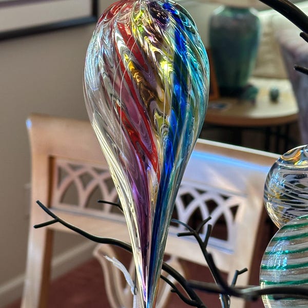 Very Large - Very Heavy - Hand Blown Glass Bowl - Original Design by ...