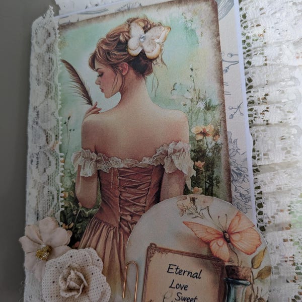 Floating Ephemera Pocket, Pocket Insert, Junk Journal Insert, Ephemera ...