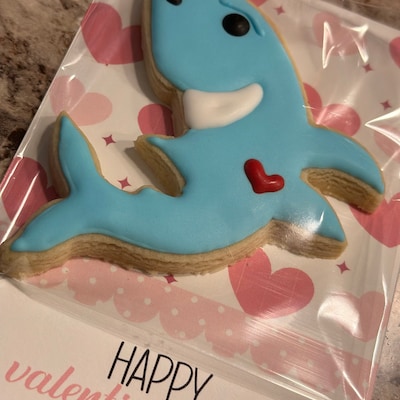 Happy Valentine's Day Cookie Cards, Sweetheart Valentine Cookie Card ...