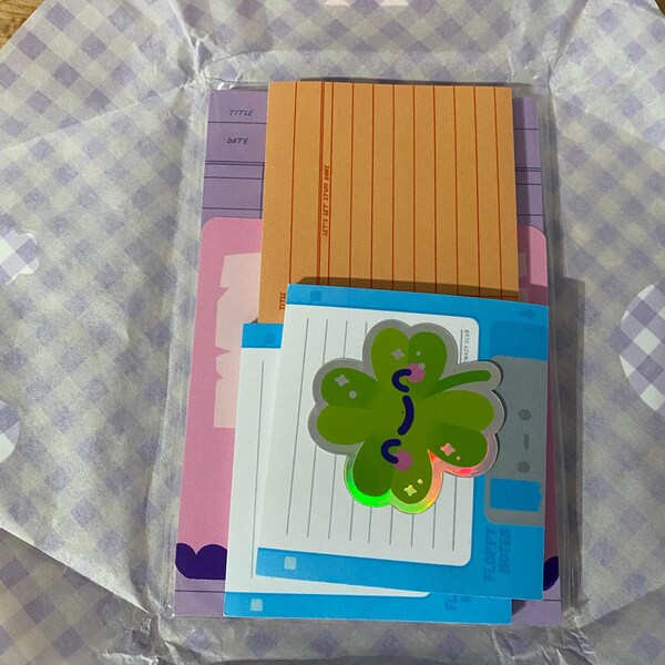 Library Card Sticky Note | 3x3 Sticky Note | Library Notepad | Bookish ...