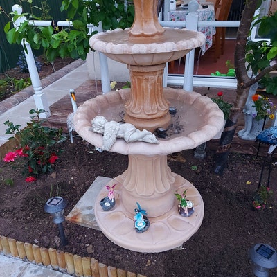 3 Tiered Edwardian Fountain With Large Brecon Pool Surround - Etsy