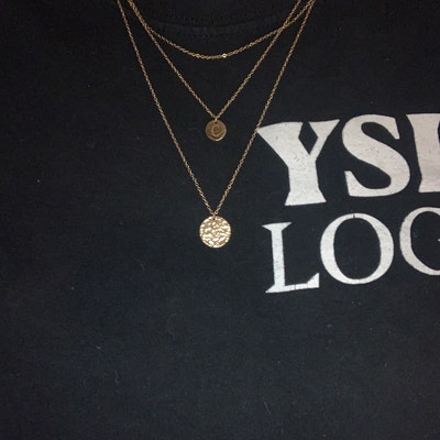 Double Chain Gold Necklace Set of 2, Combo Necklaces Set, Custom Gift ...