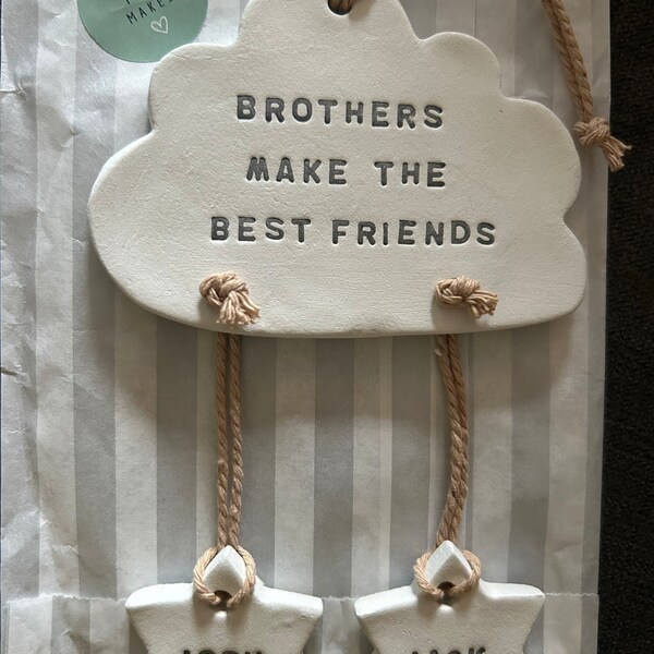 Brothers Make the Best Friends Clay Keepsake, Best Big Brother ...