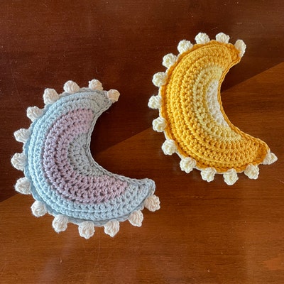 Boho Celestials Rattle Duo Crochet Pattern Crochet PDF Pattern Moon ...
