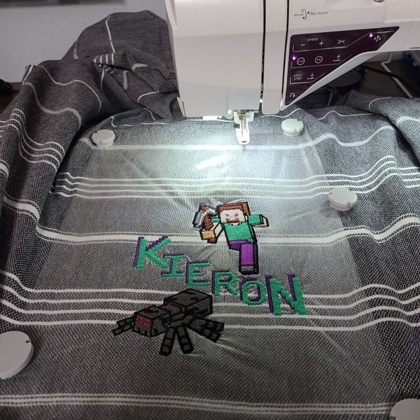 Steve Minecraft Embroidery Design (digital File) - Etsy