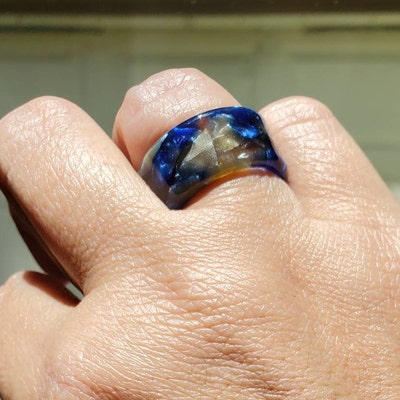 Jolie Tortoise Shell Ring, Classic Tortoise Ring, Resin Ring, Acetate ...