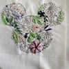 Flower Mickey Embroidery Pattern Floral Embroidery Pattern Mickey Hoop ...