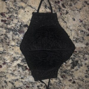 LACE FACE MASK, Reusable Face Cover, Black Lace Face Mask, Elegant Mask ...