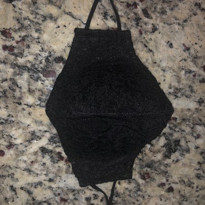 LACE FACE MASK, Reusable Face Cover, Black Lace Face Mask, Elegant Mask ...