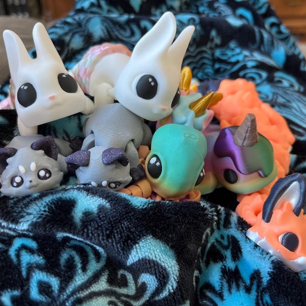 Puff the Octopus 3D Printed Spinning Sea Creature - Etsy