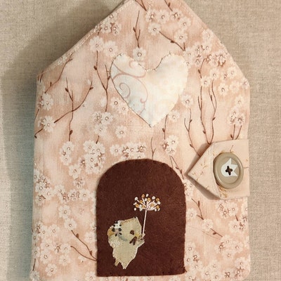 Dollhouse Sewing Pattern & Tutorial DIY Soft Textile Small Dollhouse ...