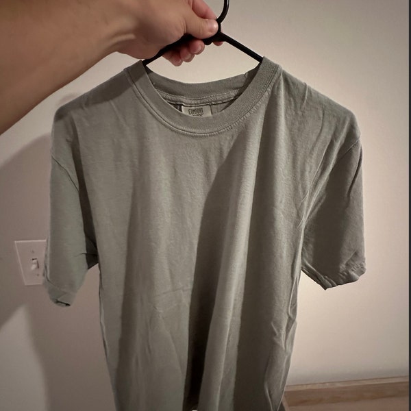 Comfort Colors Shirts for Men,%100 Cotton Trendy Color Washed T-shirts ...