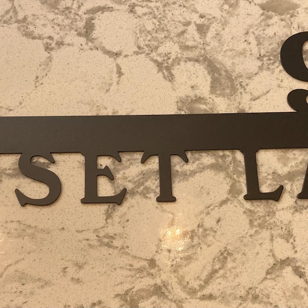 Modern Steel Mailbox Metal Address Mail Box With Personalized Numbers ...