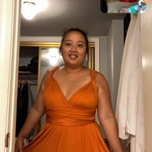 RUST Bridesmaid Dress/ CUSTOM Lengths/ Convertible Dress / Infinity ...