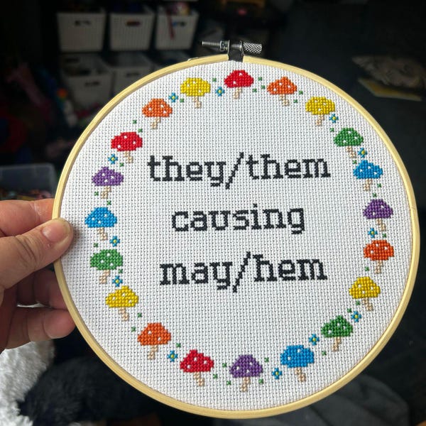 Live Laugh Toaster Bath Cross Stitch Pattern | Subversive Cross Stitch ...