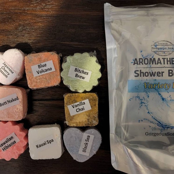 Aromatherapy Shower Bombs - Natural Handmade Shower Steamers, Shower ...