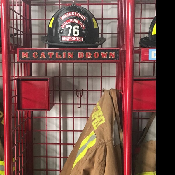 Universal Firefighter Locker Name Tag (STITCHED) - Etsy